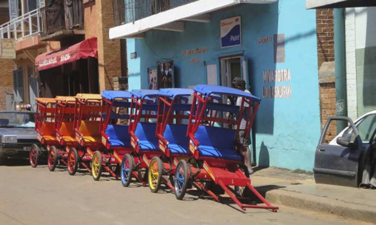 pousse-pousse à Antsirabe | Un moyen de transport pratique